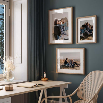How to Arrange Three Photo Frames on a Wall