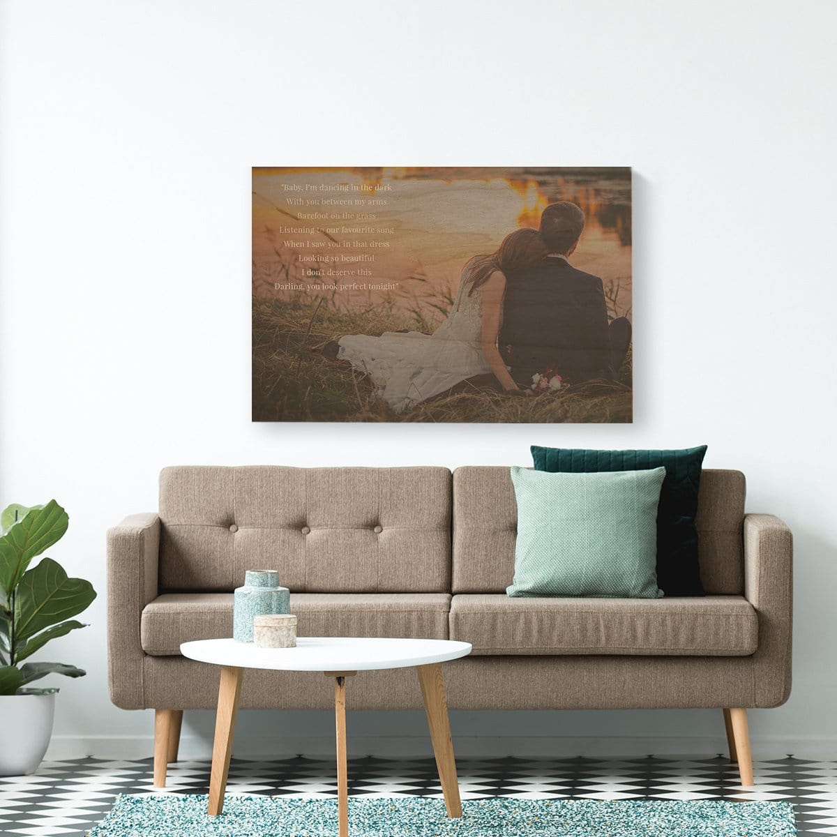 DIY Framed Song Lyrics and Photo: A Beautiful Gift Idea